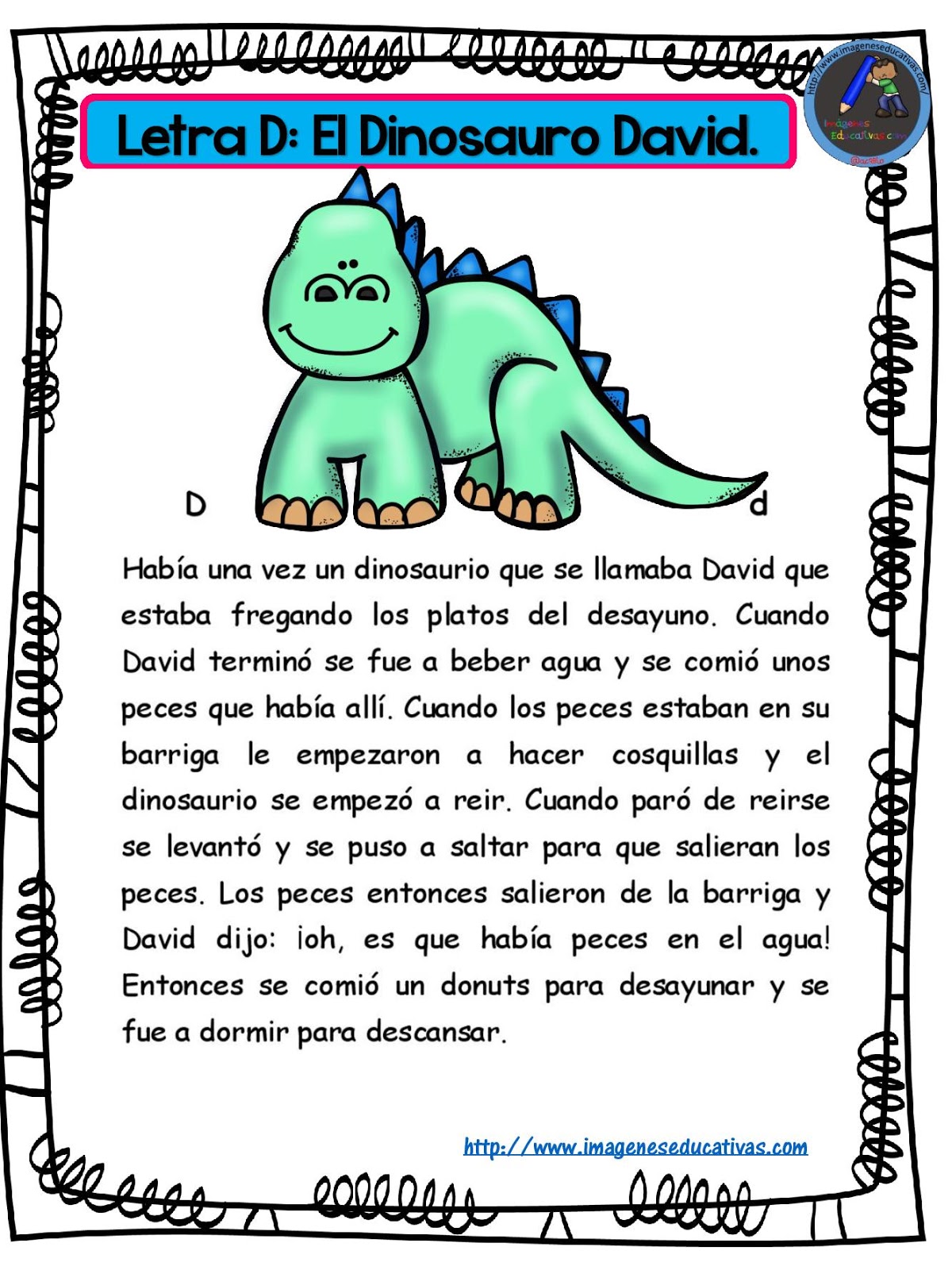 Fichas de Primaria: Cuentos con las letras del abecedario