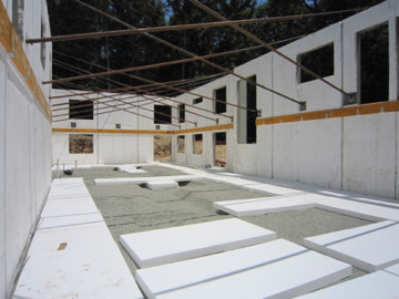 North Carolina Passive House: Band-Board for the main floor installed ...