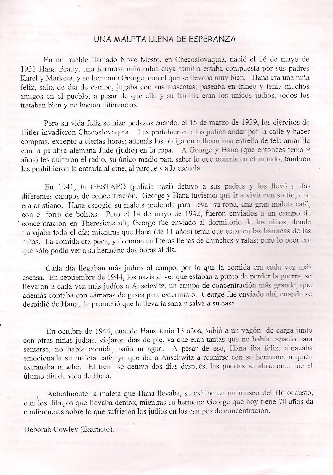 Historia para qué: TESTIMONIOS