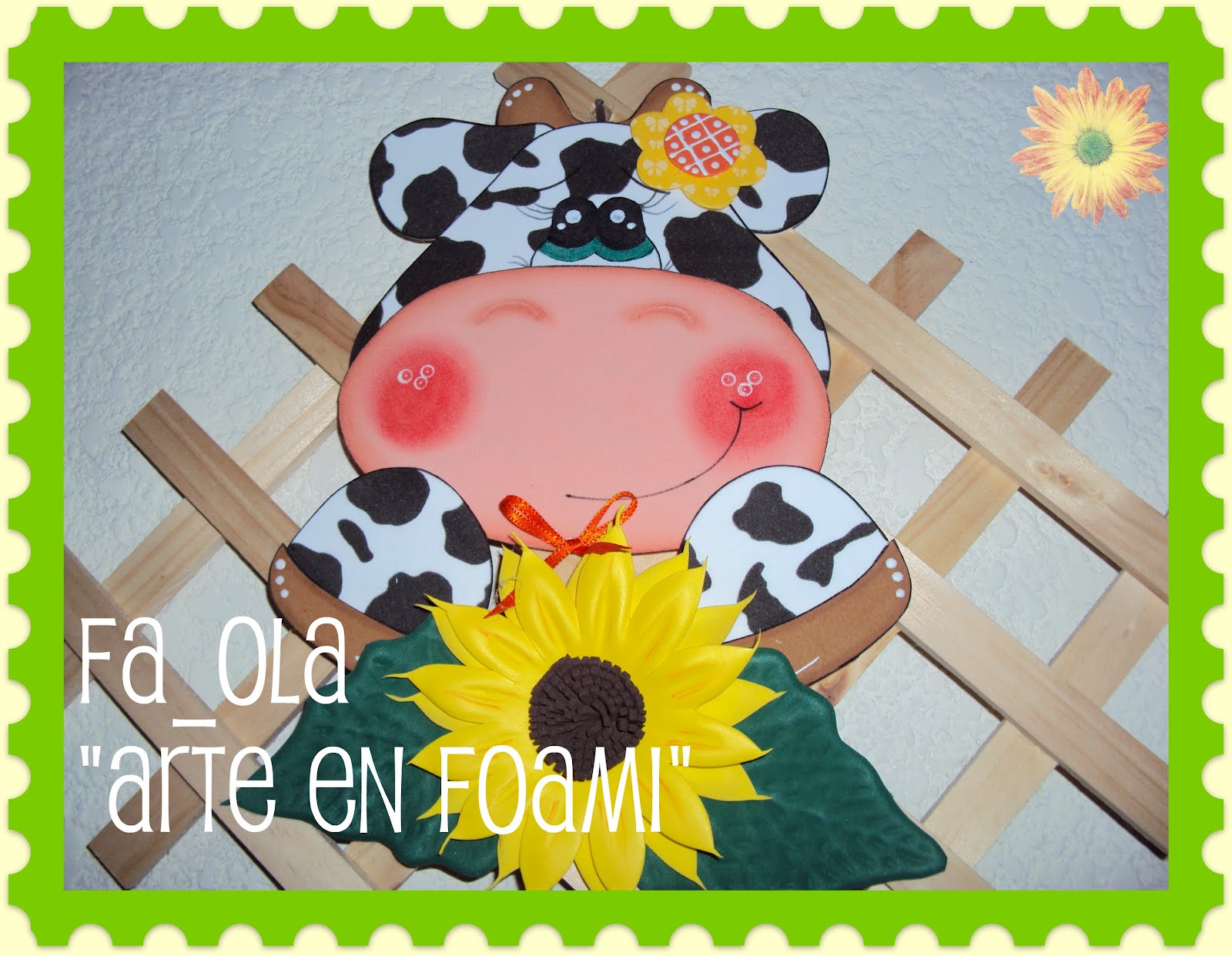 Vacas en foami paso a paso - Imagui