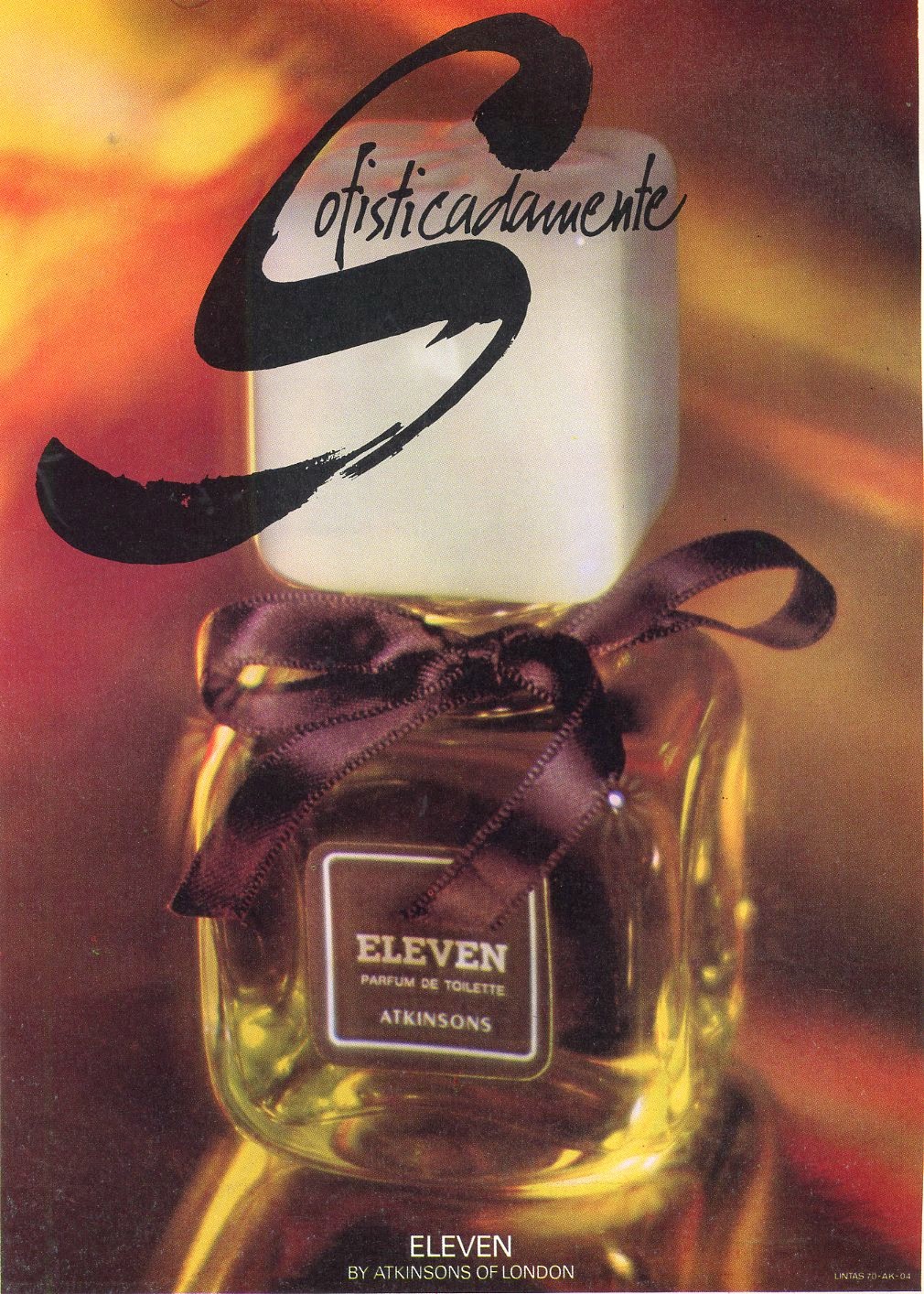 Estação Cronográfica: Janela para o passado - perfume Eleven, 1971