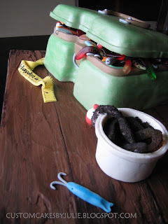Custom Cakes by Julie: Tackle Box Cake