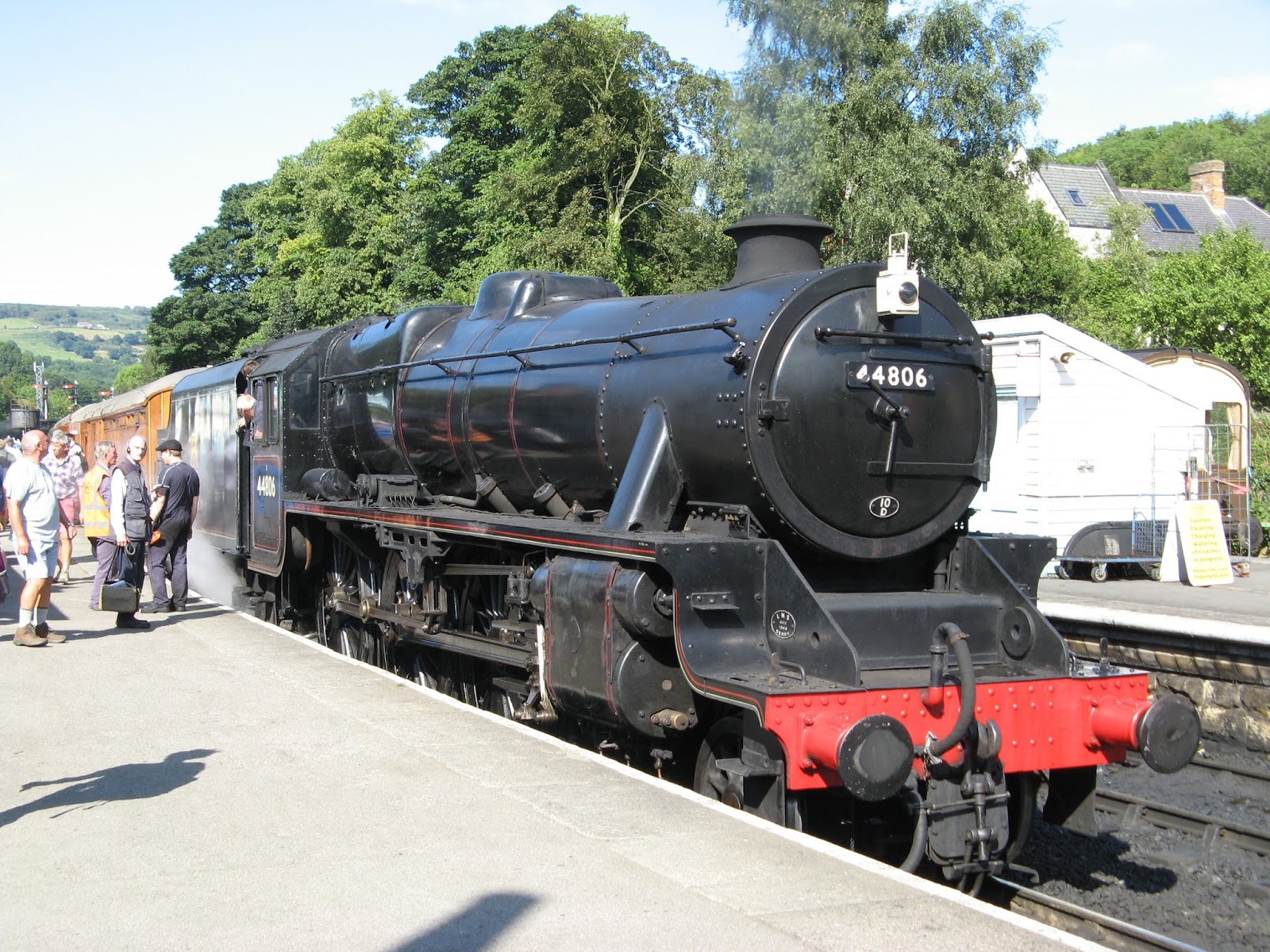 Steam Memories: Stanier Black Five 44806 at Grosmont on the NYM Railway