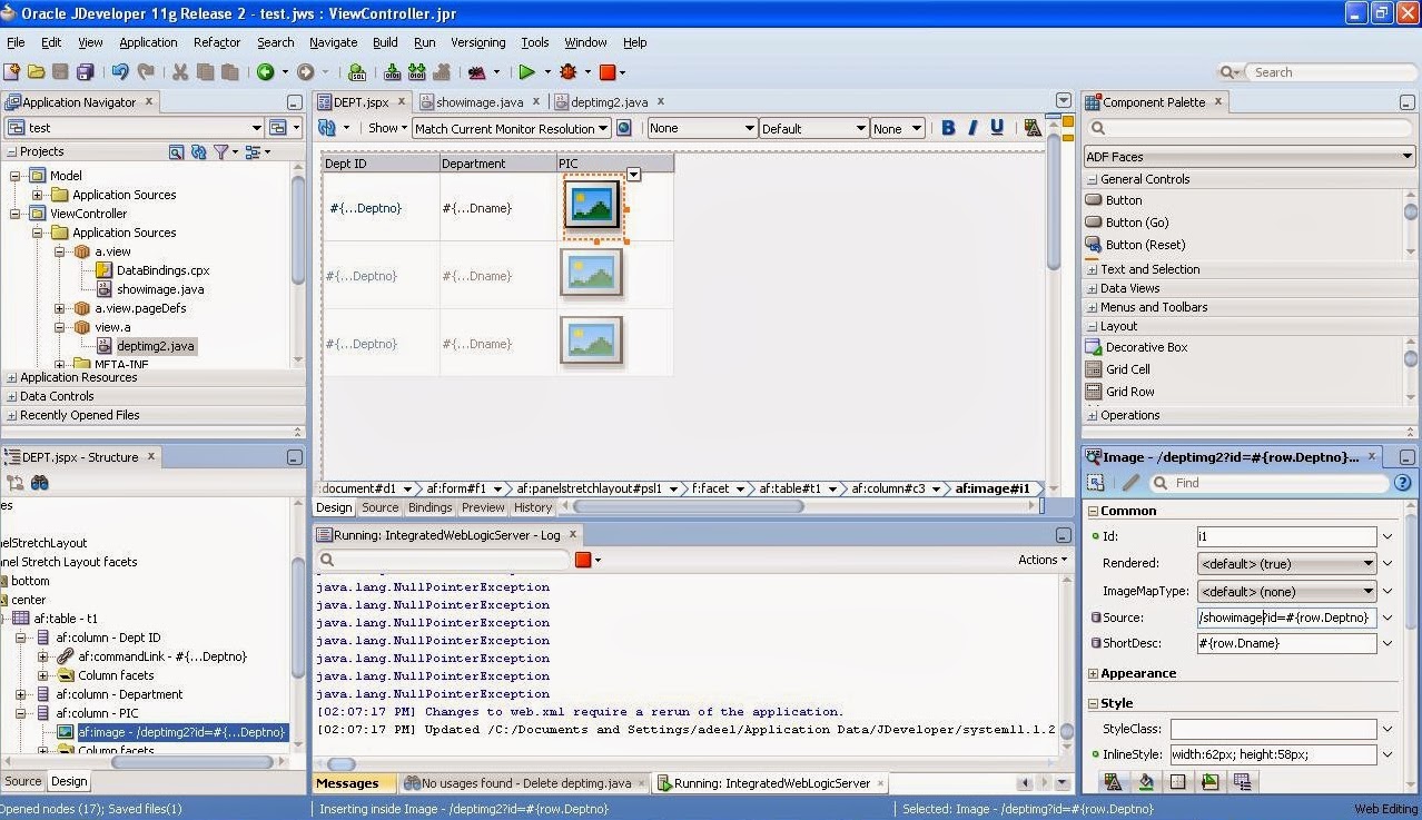 Adeel's Technology Blog: Upload and Display Image from Database Blob Column in Oracle ADF ...