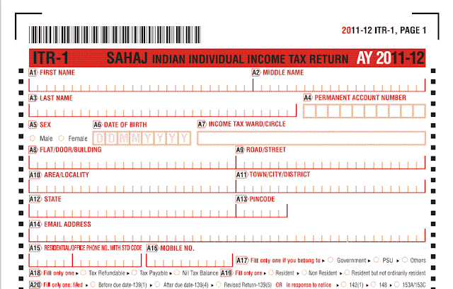 King: New ITR-1 SAHAJ & ITR-4S SUGAM Forms for A.Y. 2011-12