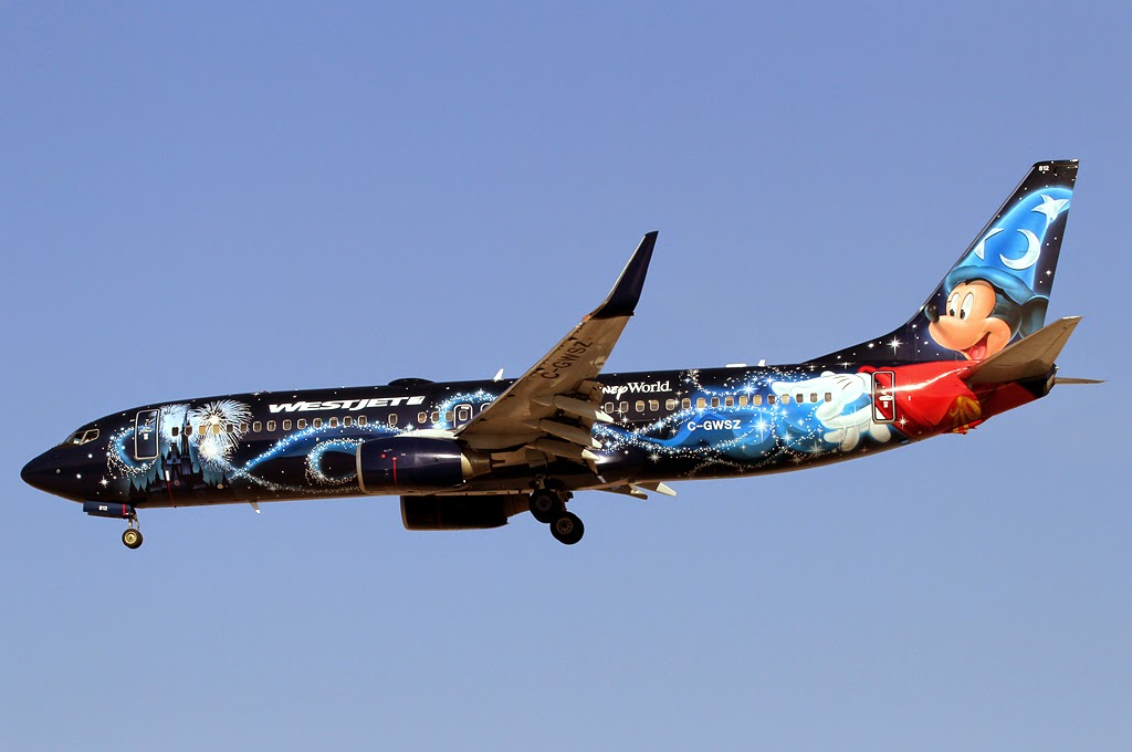 Aero Pacific Flightlines: Westjet 737-8CT C-GWSZ "Magic Plane"