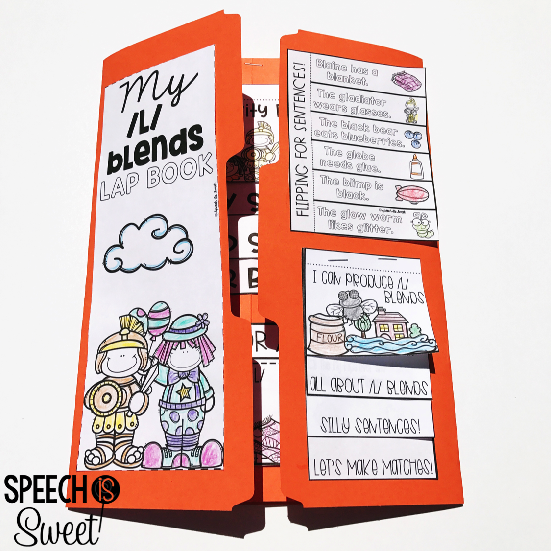 Articulation Lap Book Tutorial (plus freebie!) - Speech is Sweet