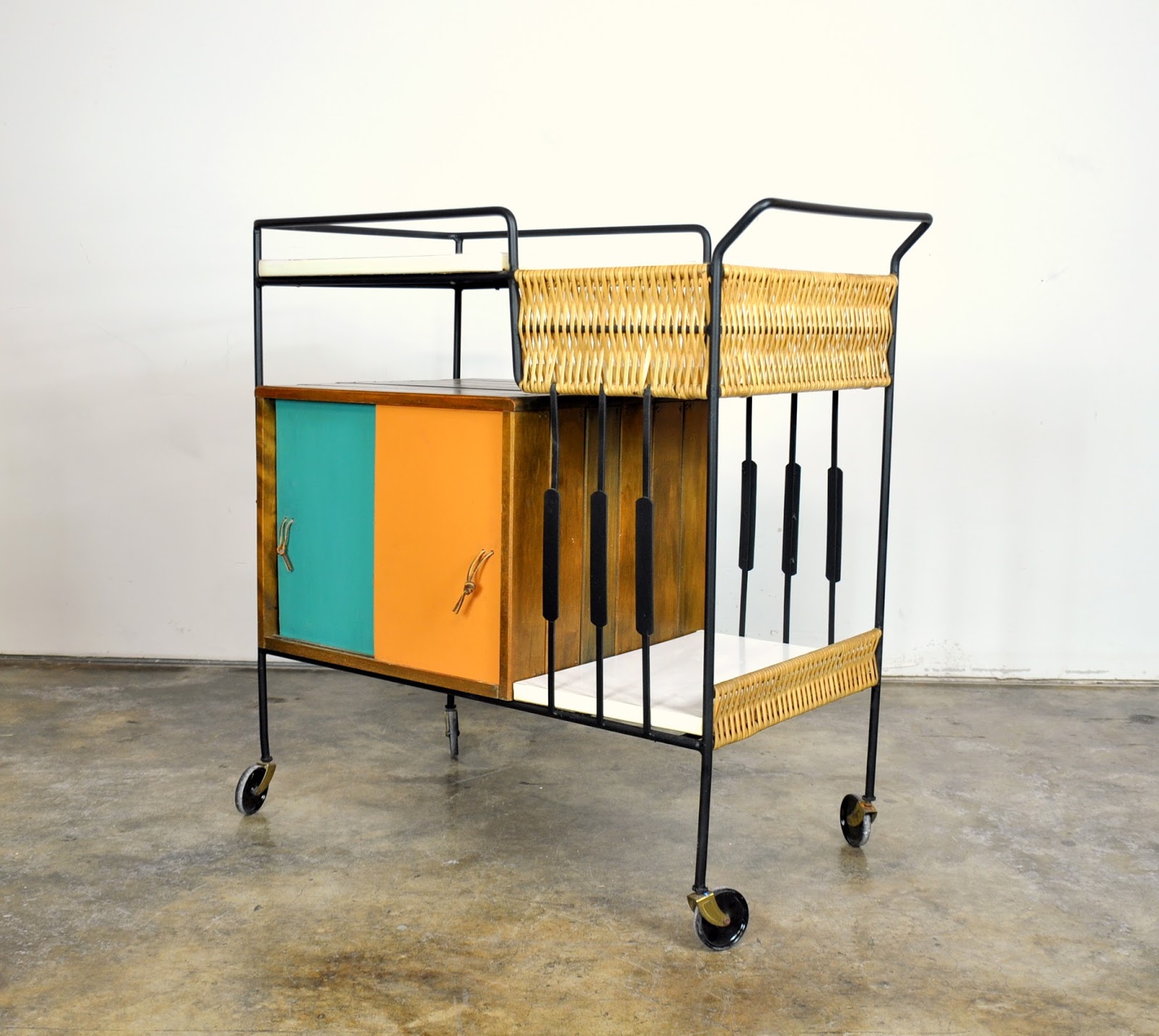 SELECT MODERN: Arthur Umanoff for Elton Company Wrought Iron, Wood and ...