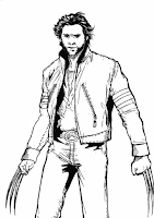 Coloring pages for kids free images: Wolverine Logan free coloring ...