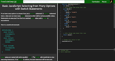 Just a Few Things..: Selecting from Many Options with Switch Statements