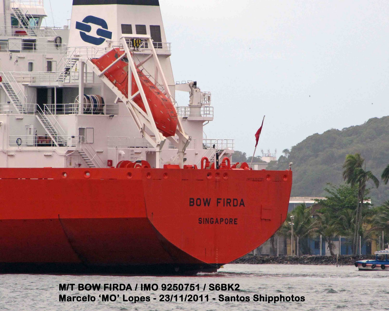 Santos Shiplovers: M/T Bow Firda / S6BK2 - Classe Kvaerner