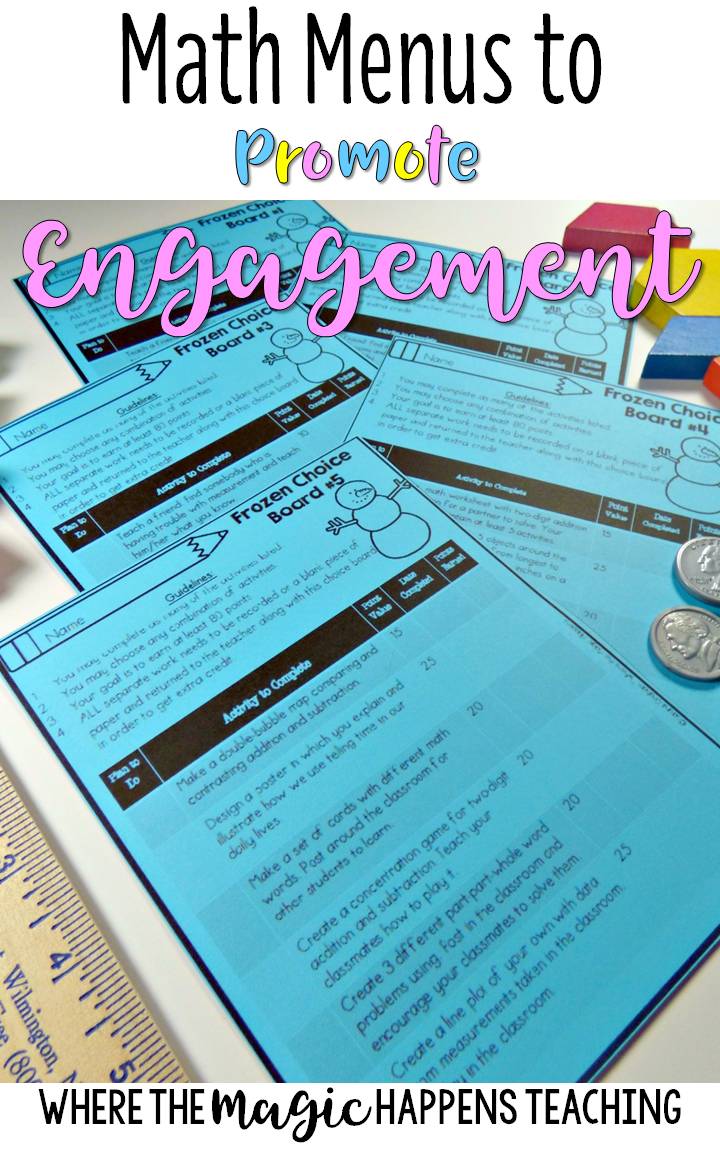 How To Use Math Menus in the Primary Classroom - Where the Magic Happens