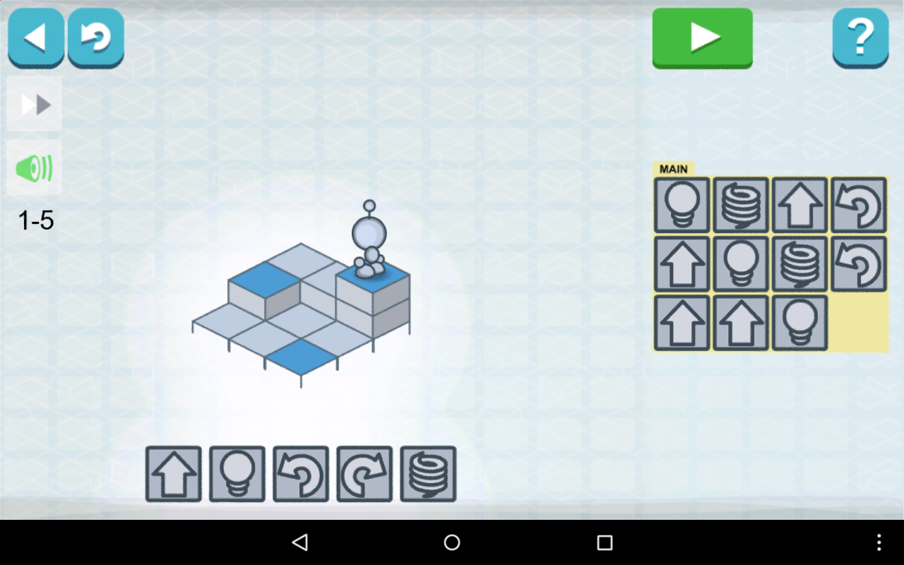 子供と一緒にプログラミング！: 【Lightbot】Code Hour（無料版）のBasicsの解答例