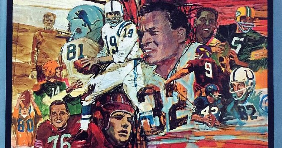 Pro Football Journal Presents: NFL Art: NFL 50th Anniversary Team by ...