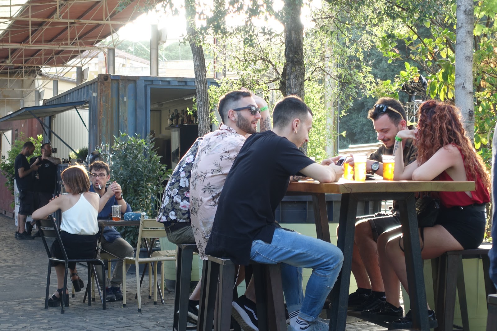 Rome the Second Time: Rome's only beer garden: the ex-dogana