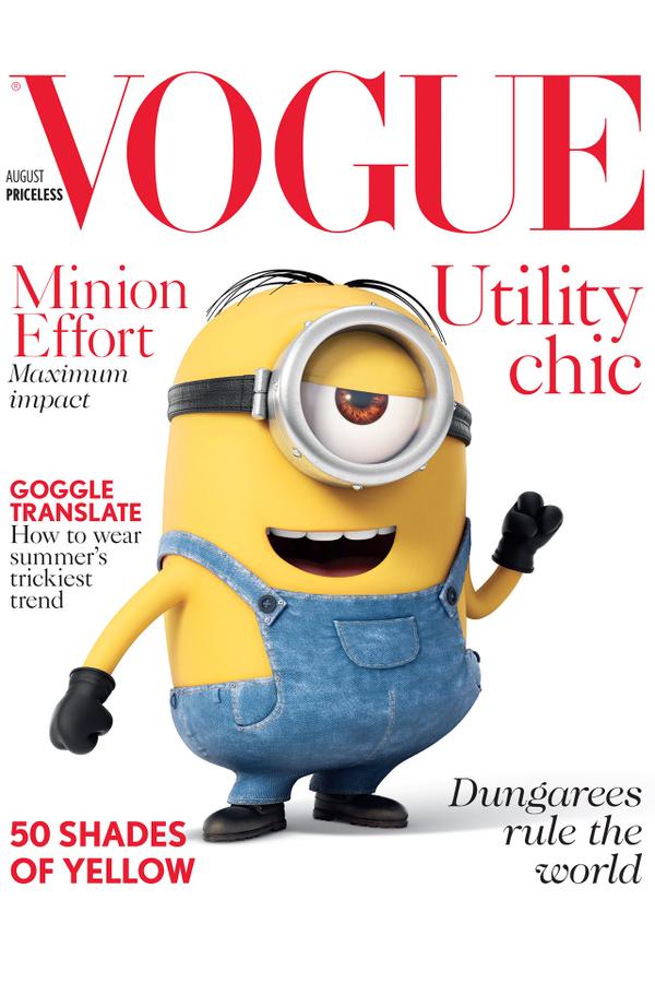The Fashion Journalist: Minions have landed the cover of 'Vogue'