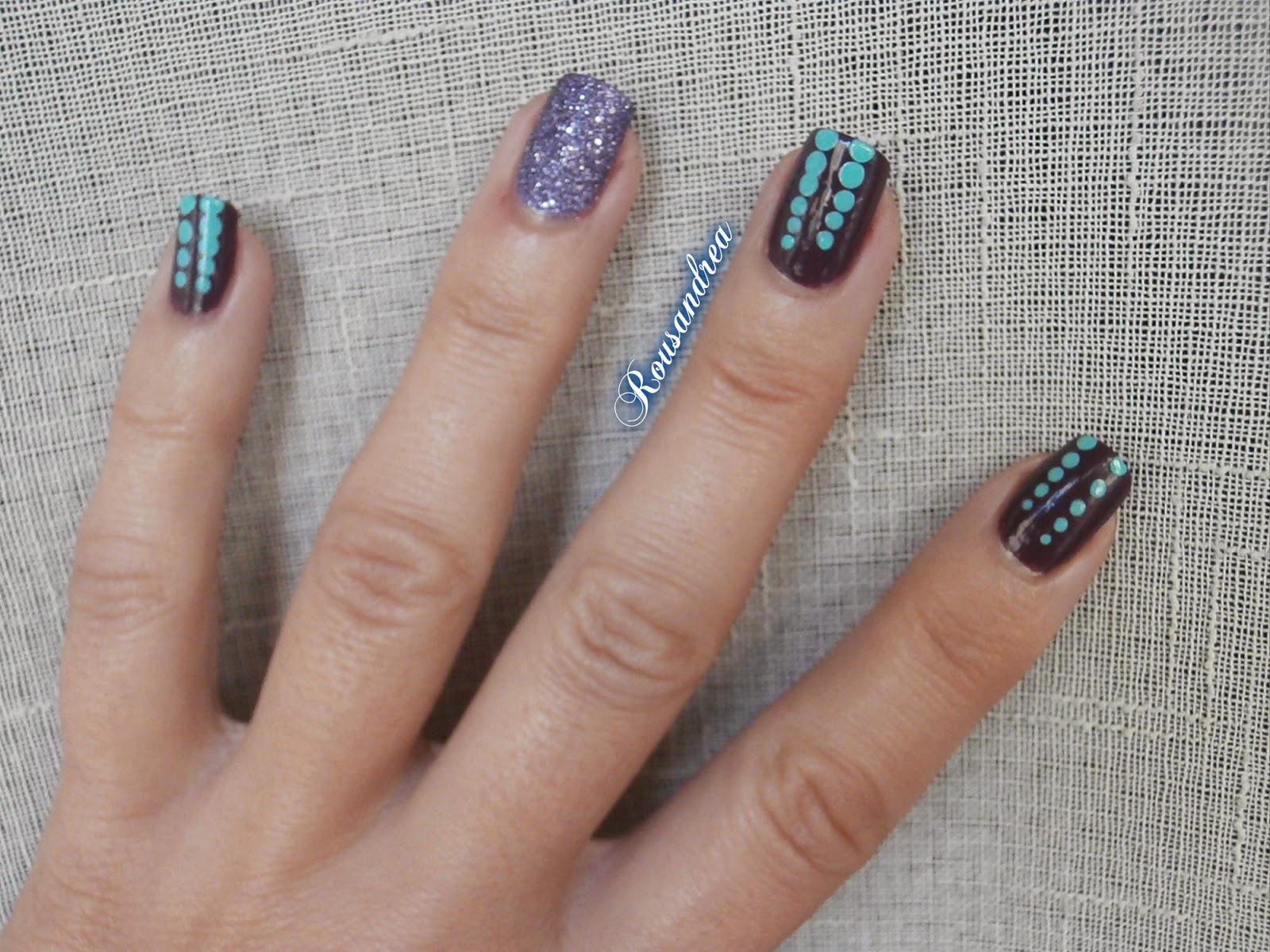 El cajon de los esmaltes de rousandrea: Manicura Morado y Degradado en ...