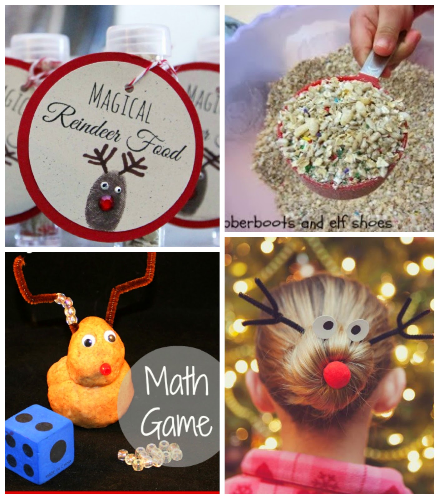 reindeer fun for children - rubber boots and elf shoes