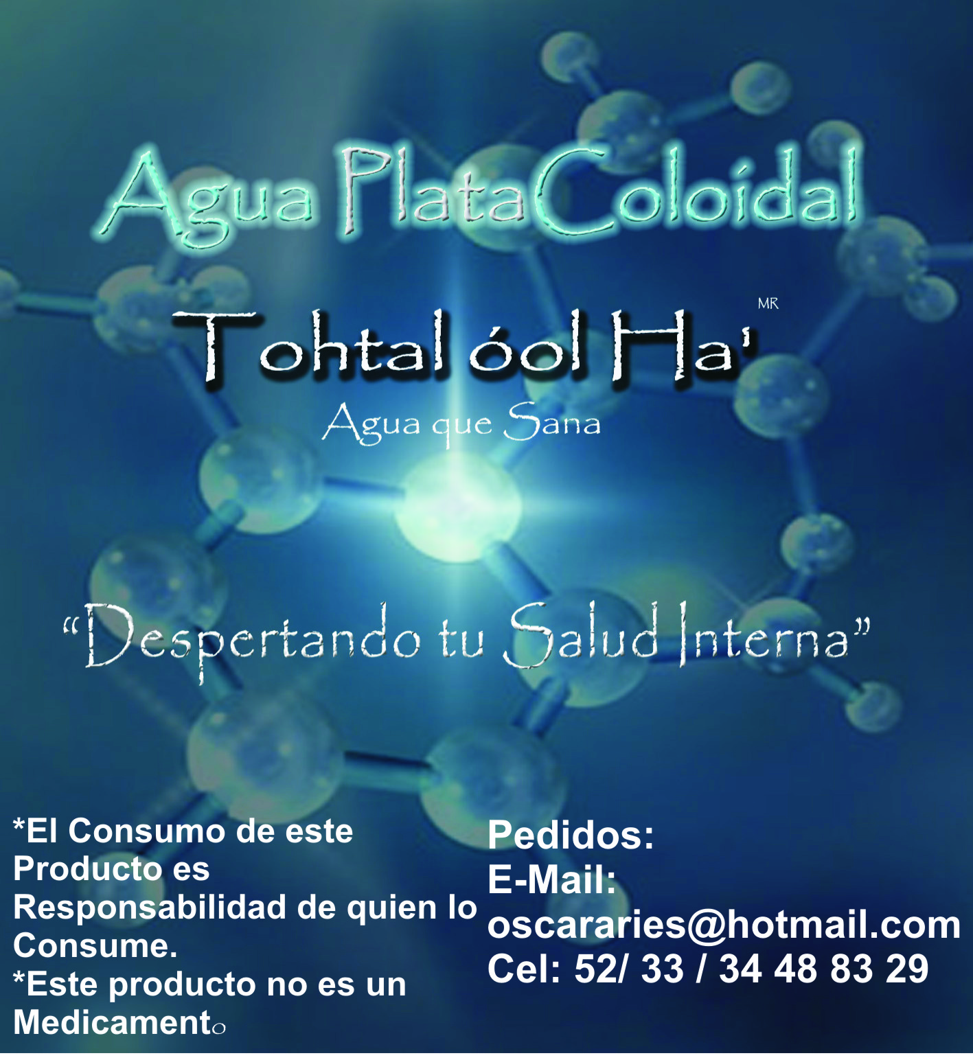 MMS Clorito de Sodio: Agua Plata Coloidal Concentrada