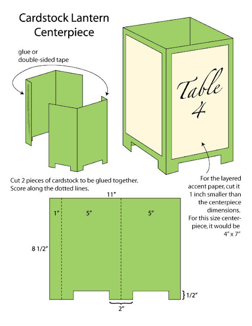 Michéll Events: DIY :: Cardstock Lantern Centerpiece