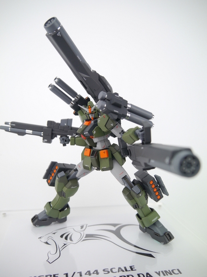 Custom Build: HGBF 1/144 Gundam Leopard Da Vinci FA Custom - Gundam ...
