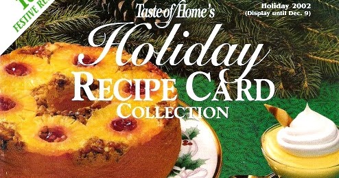 The Iowa Housewife: Cookbook Reviews...Holiday Recipe Card Collection
