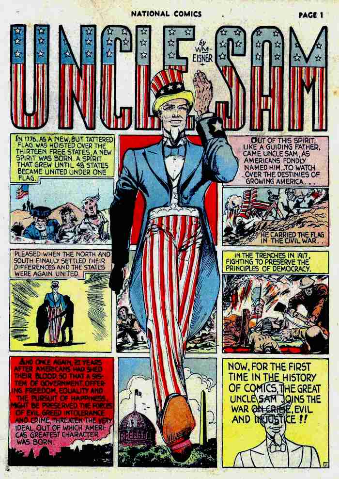 National Comics #1 - 1st Uncle Sam - Pencil Ink