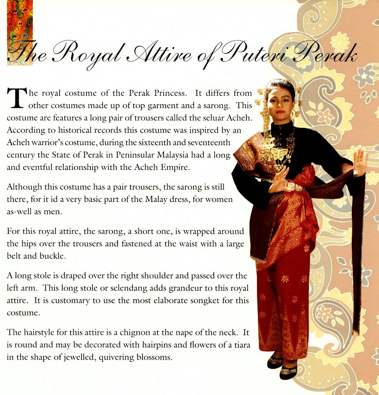 Informasi Kraf Malaysia: The Royal Attire of Puteri Perak