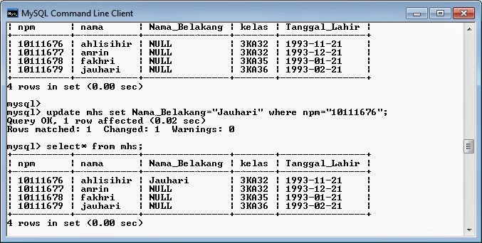 Penggunaan Alter Pada SQL | Mr.Dark Wizard