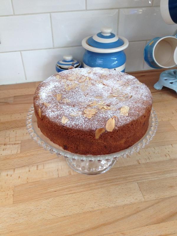 Minimum Effort Maximum Output: Cherry and Almond Marzipan Cake