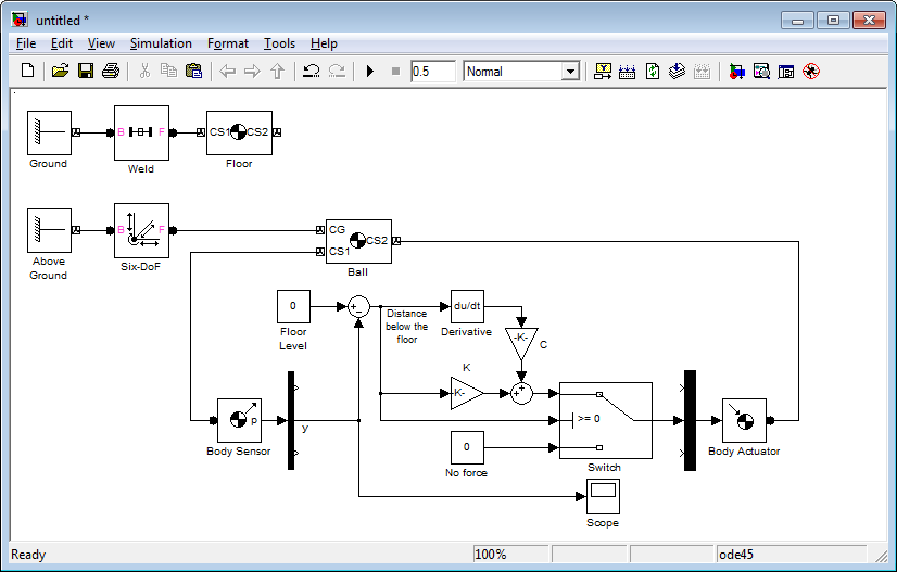 Embedded Programmer: Simmechanics: Simulating floor interaction/collision