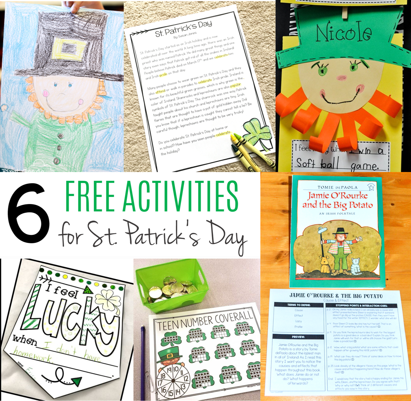 Free St. Patrick's Day Activities - Susan Jones Teaching
