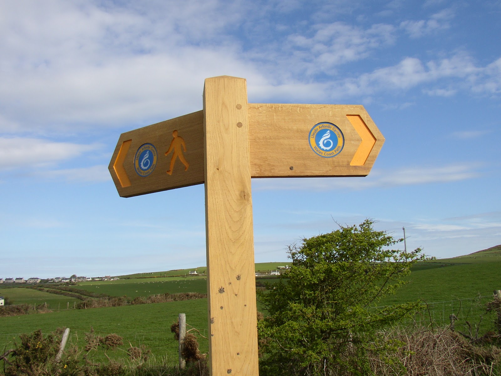 Exploring North Wales: Coast Path Signs