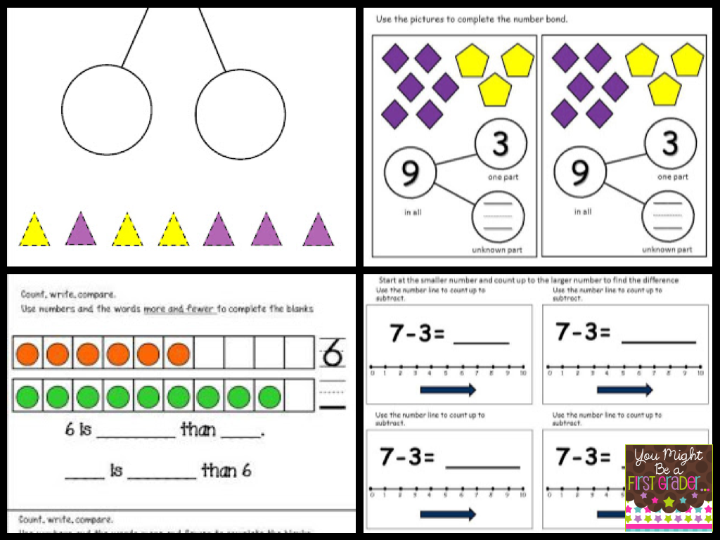 You Might be a First Grader...: Math Chat + Math Giveaway