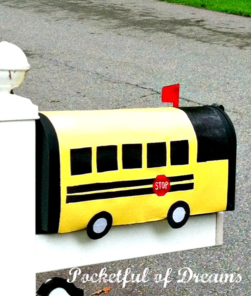 Pocketful Of Dreams: School Bus Mailbox Cover
