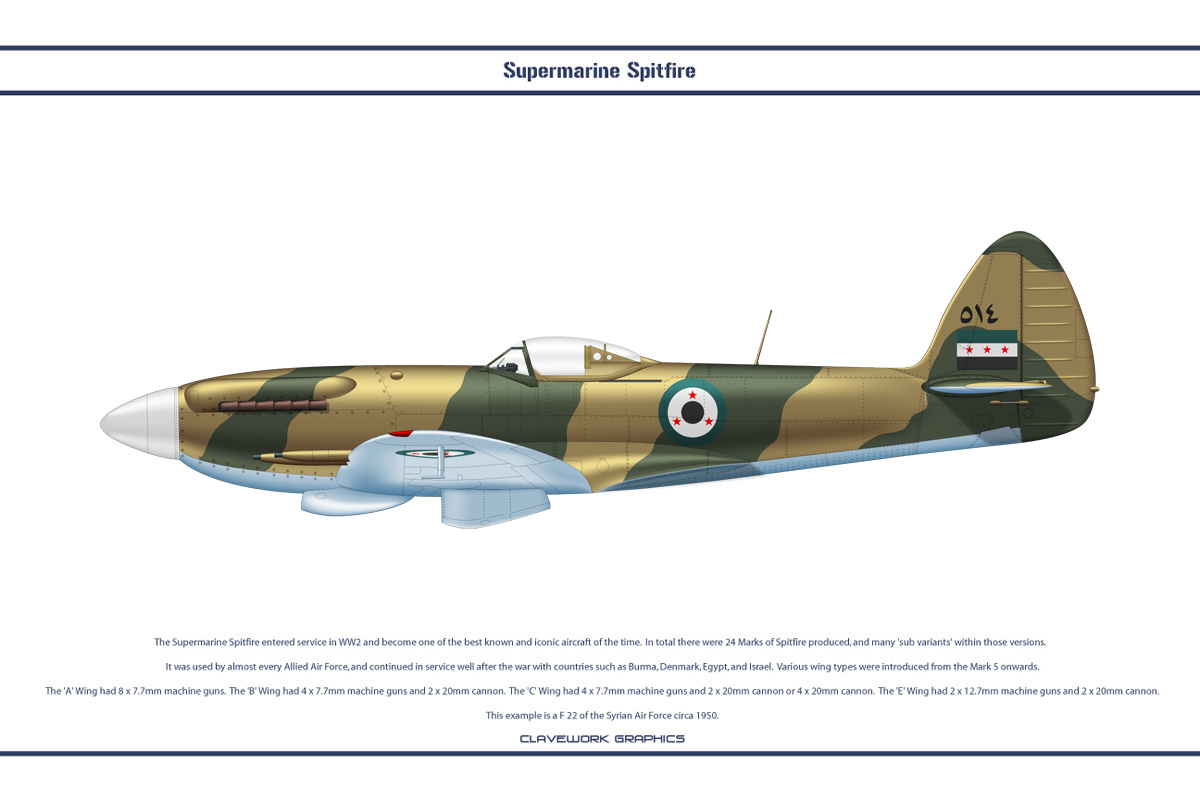 Luftwaffe A.S: Wings Over Syria : SUPERMARINE SPITFIRE & FIAT G.55