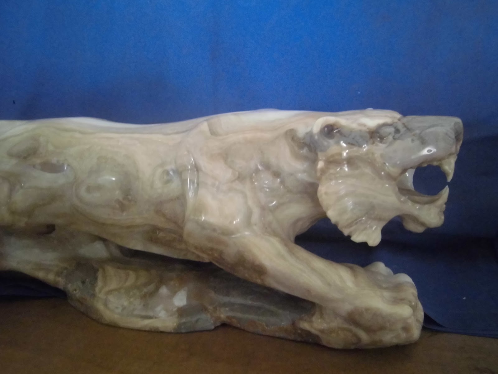 PATUNG HARIMAU ONIX,YANG INI UNTUK HIASAN MEJA DAN BUFET