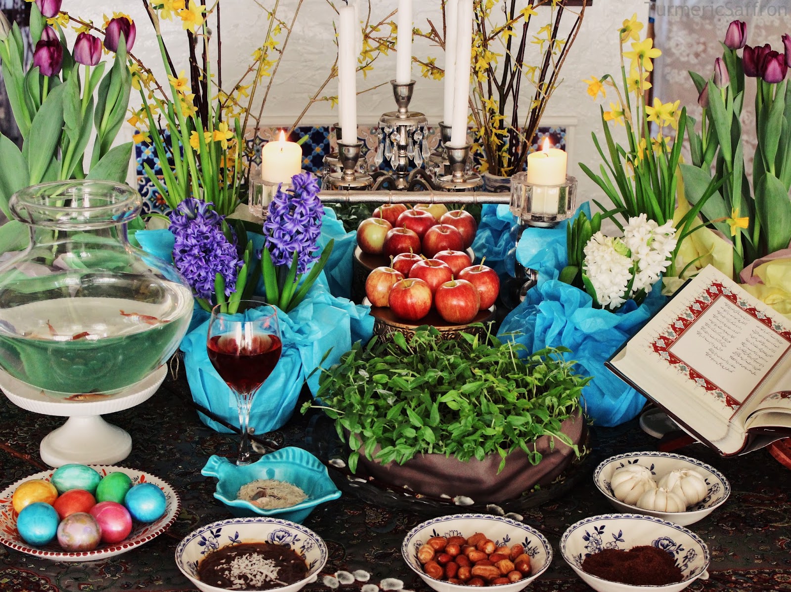 Turmeric & Saffron: Haft Seen Table - Nowruz 2018!