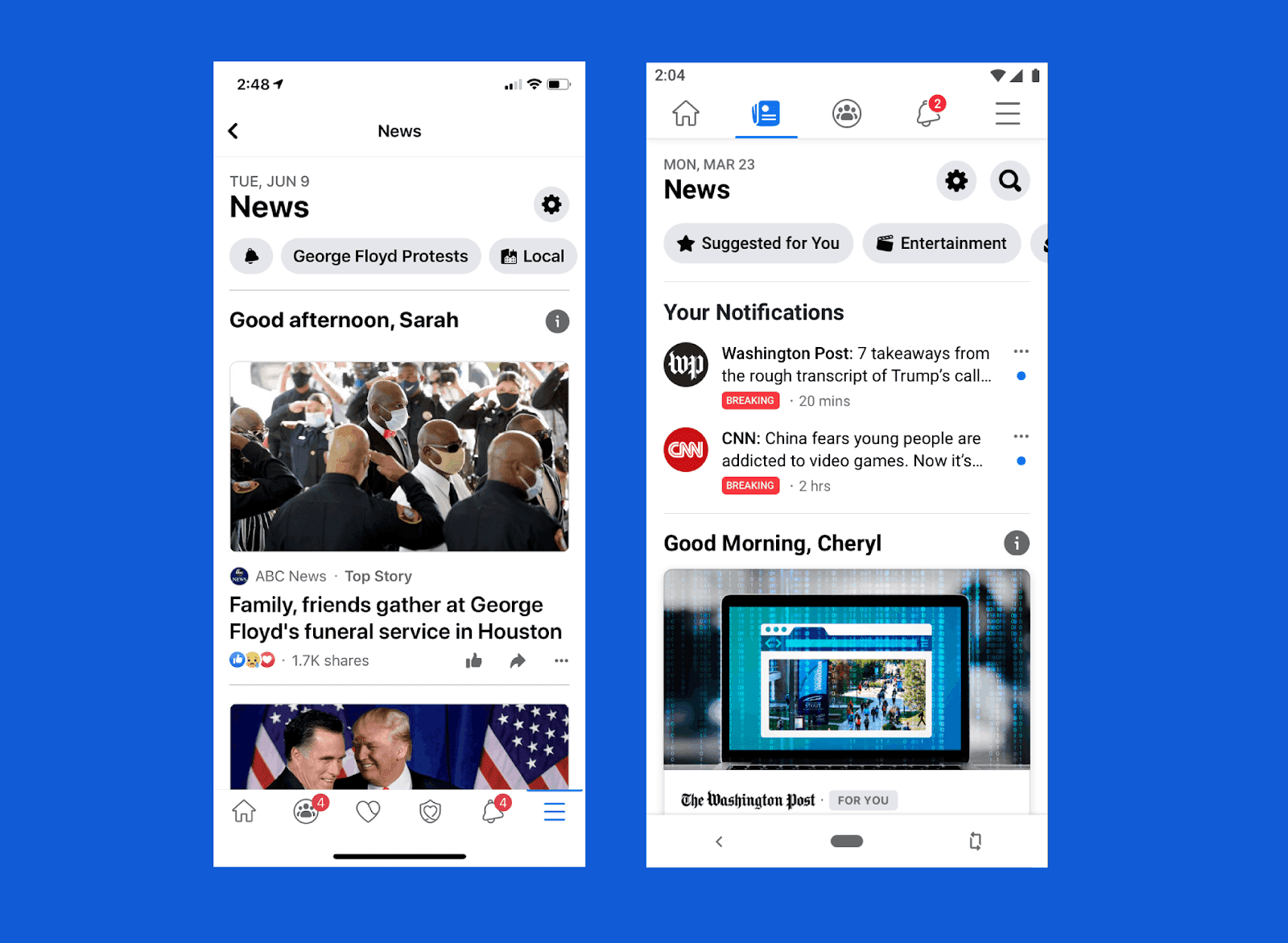 Facebook is rolling out its News section for all users in the US with ...