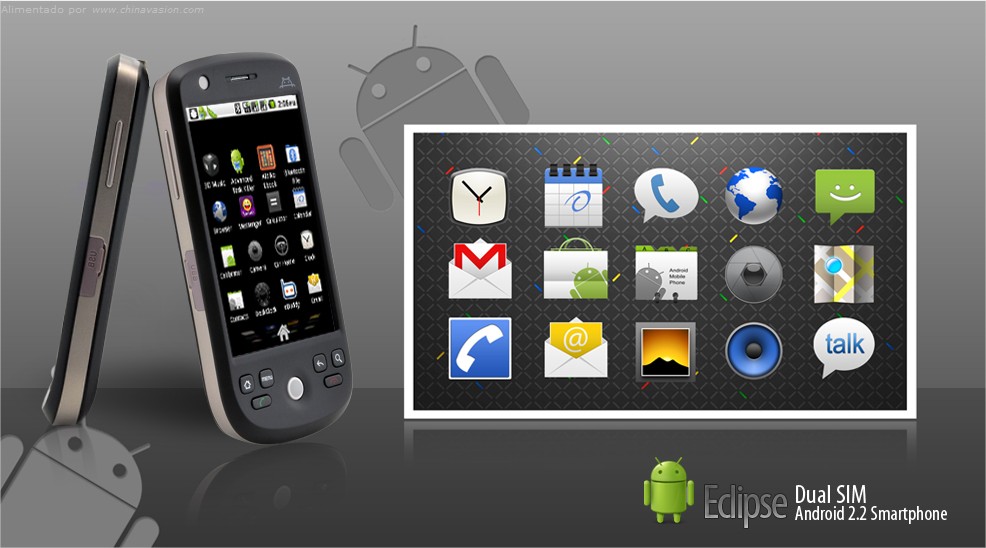 Weletro: Eclipse - Dual SIM Smartphone Android 2.2 (Black)