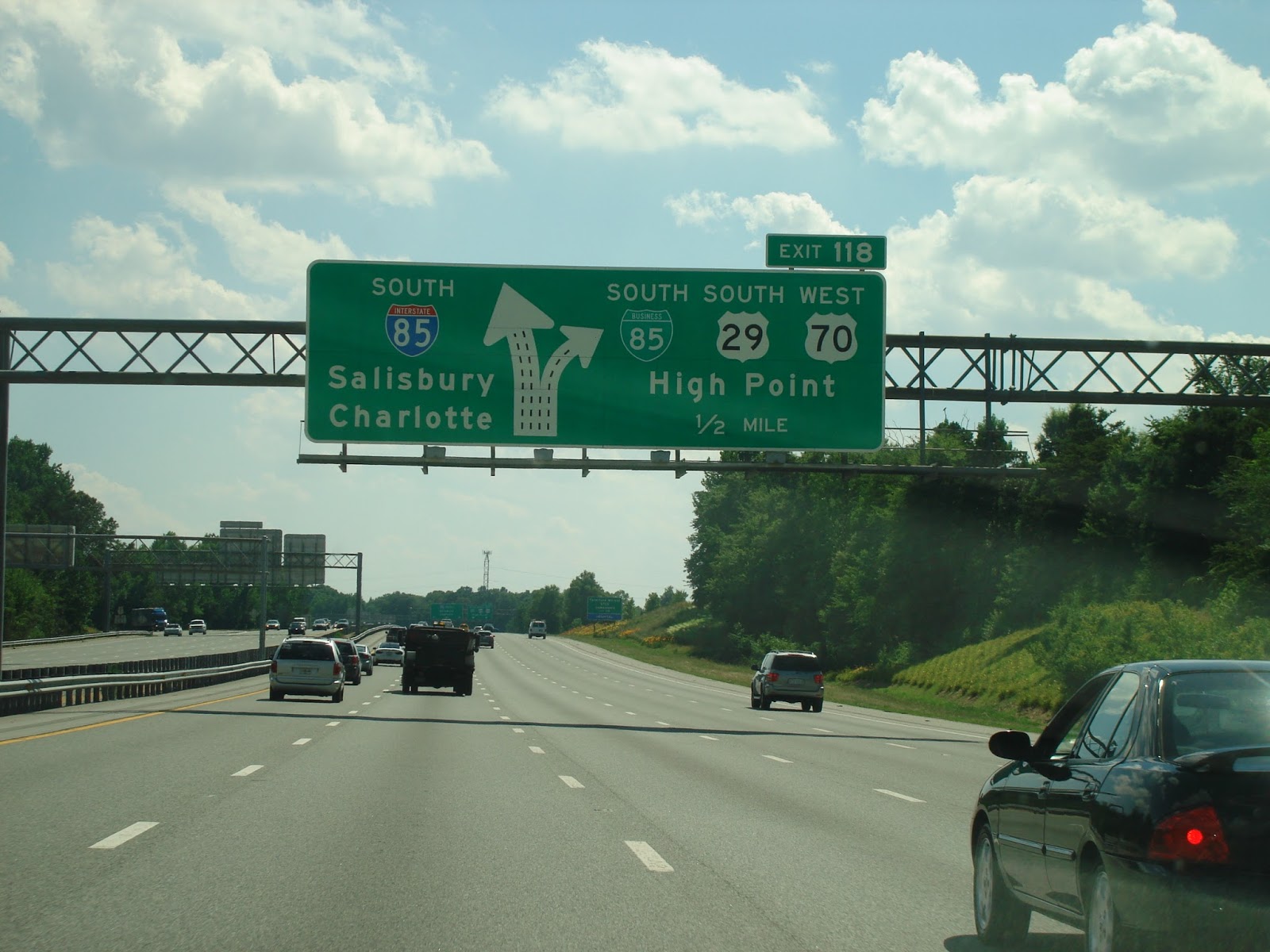 Luke's Signs: Interstate 85 & Business Loop 85 - North Carolina