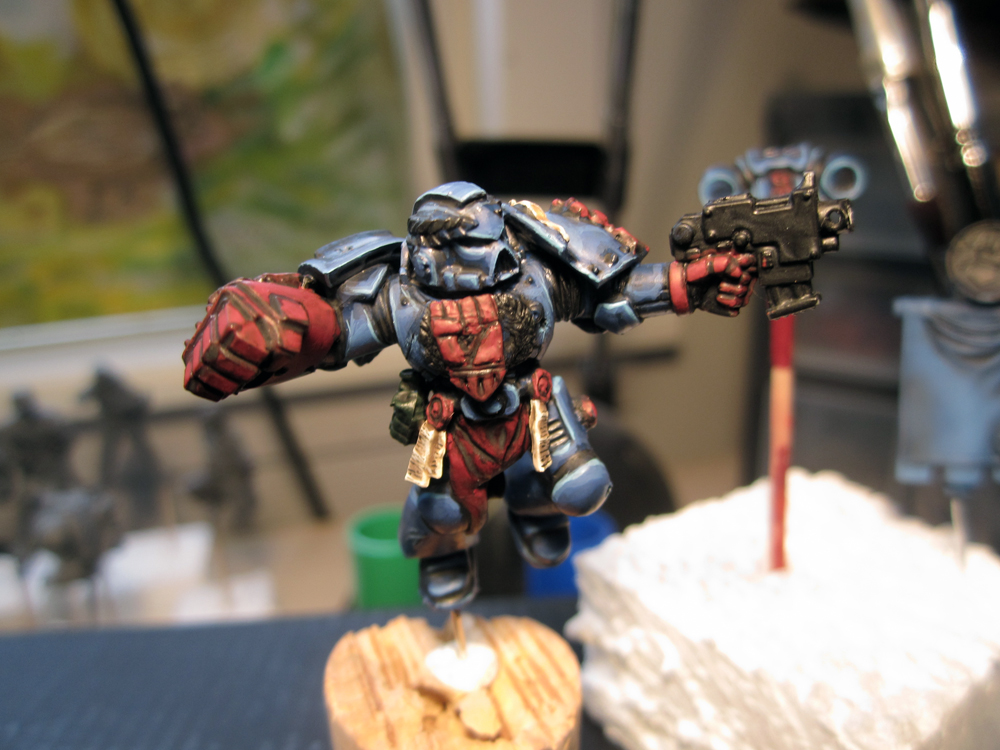 Dorn's Arrow: Crimson Fists - Captain Cortez - Painting
