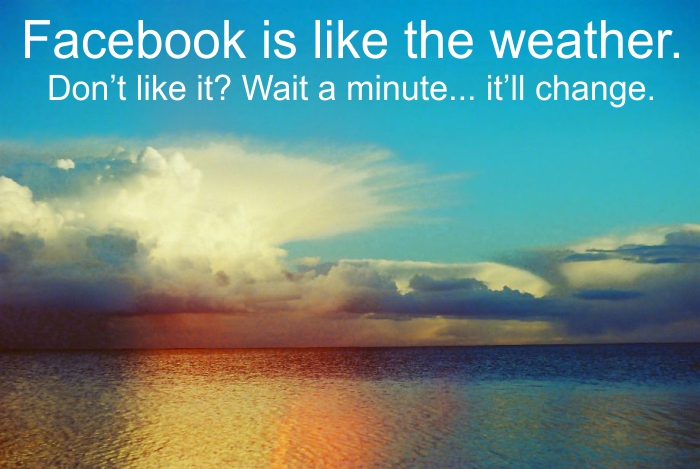 the geekery: Facebook is Like... the Weather