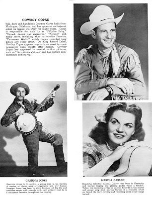 Hairy Green Eyeball 3: Grand Ole Opry Souvenir Picture Program circa 1953