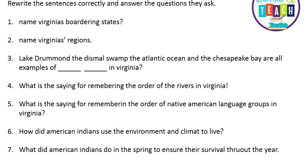 Beg, Borrow, and Teach!: Virginia Studies and Grammar