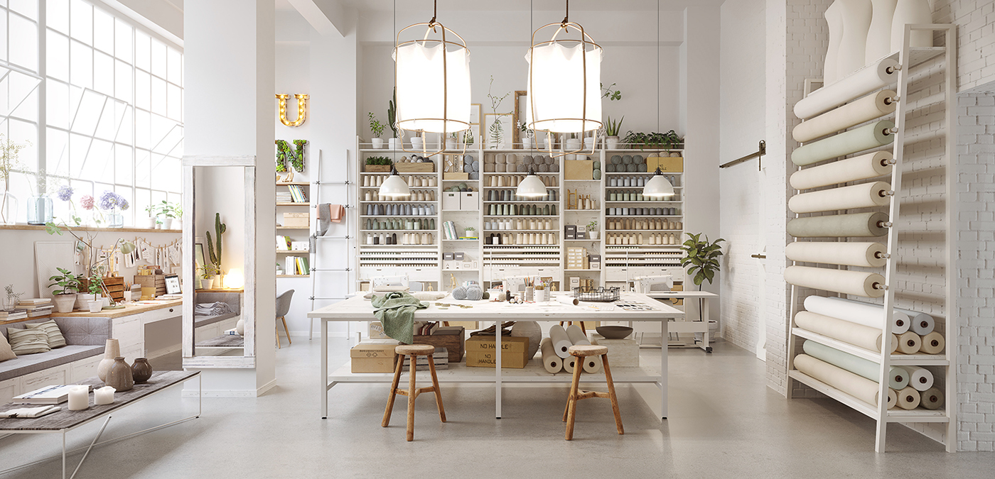 A stunning project of a clothing studio