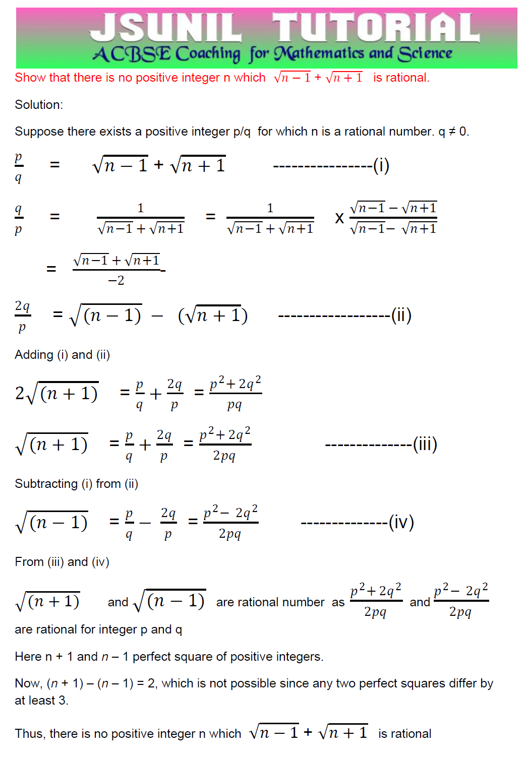 CBSE Class 10th chapter Real number Solved questions
