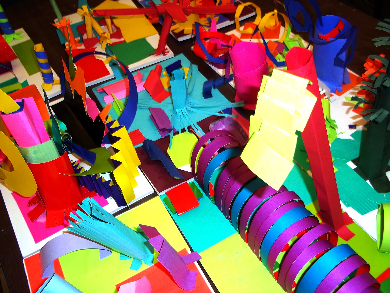 Monument Valley Regional Middle School Art Class: Paper Sculptures, 5th ...