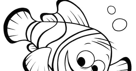 Kumpulan gambar sketsa ikan badut Gif - Sketsakusd