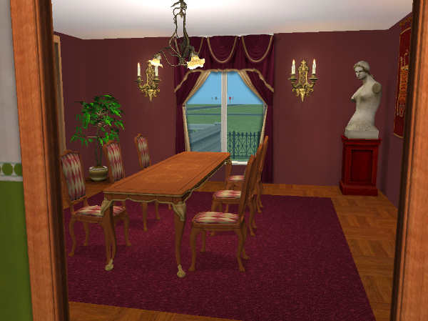 Twoflower's Sims 2 Lots: 165 Sim Lane makeover - The Goth Mansion